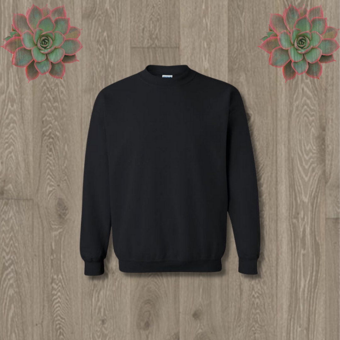 Black Crewneck Mock up PNG JPG - Etsy