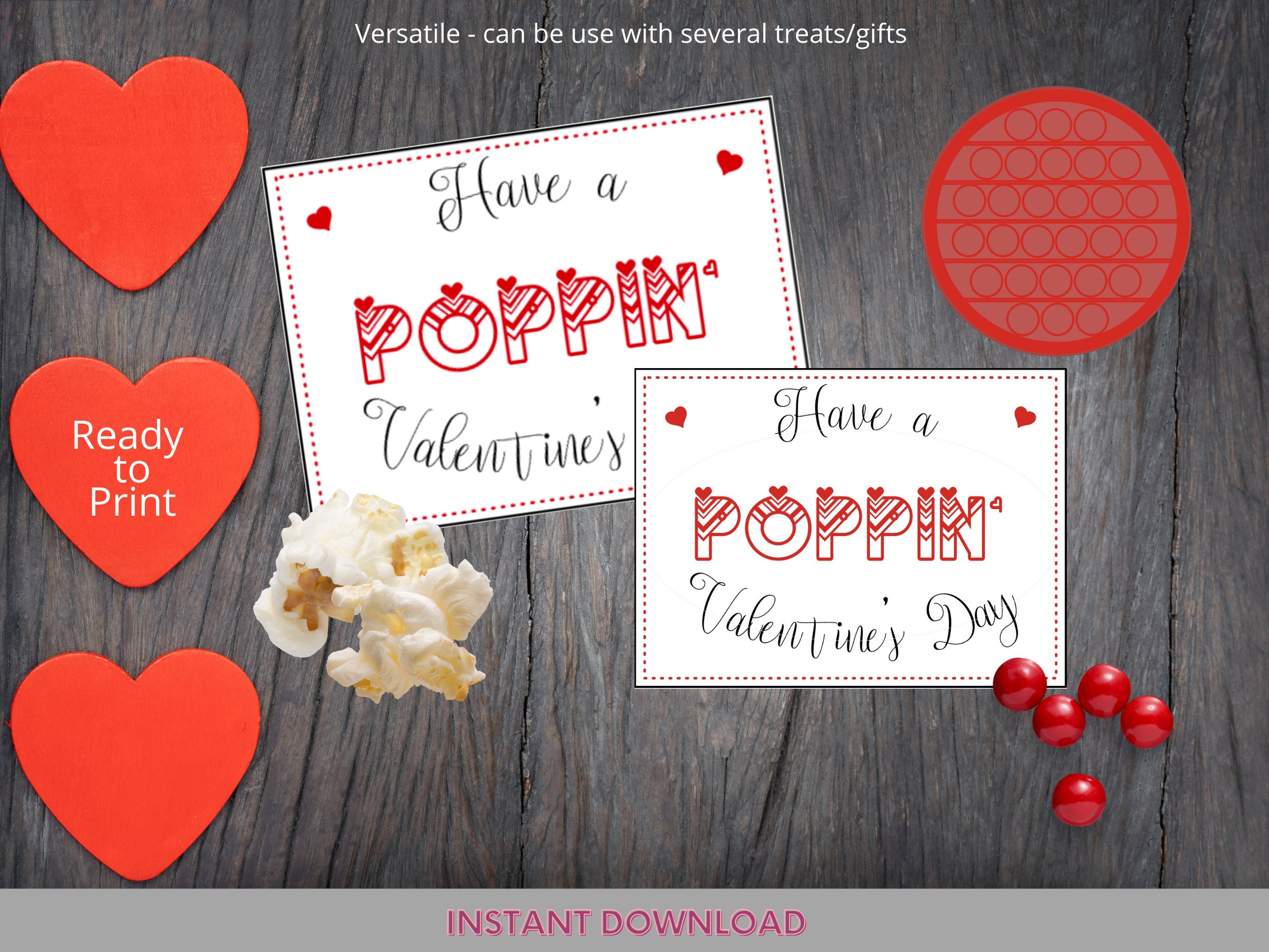 Have A Poppin' Valentine's Day Printable/ Non-food Treat / Valentine ...