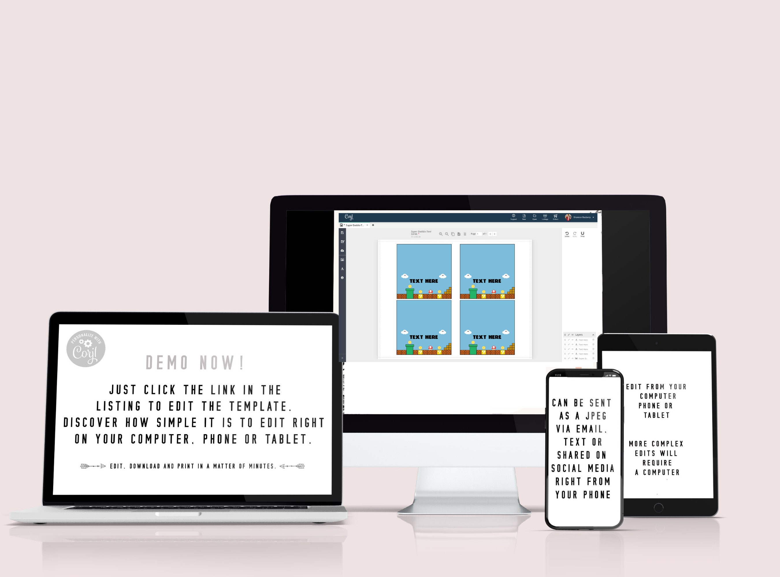 EDITABLE Super Daddio Food Tent Cards / Father's Day Party ...