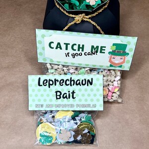 INSTANT DOWNLOAD St. Patrick's Day Leprechaun Bait Treat Bag Topper ...