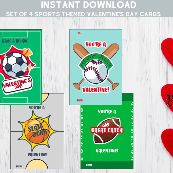 Soccer Valentine - Etsy