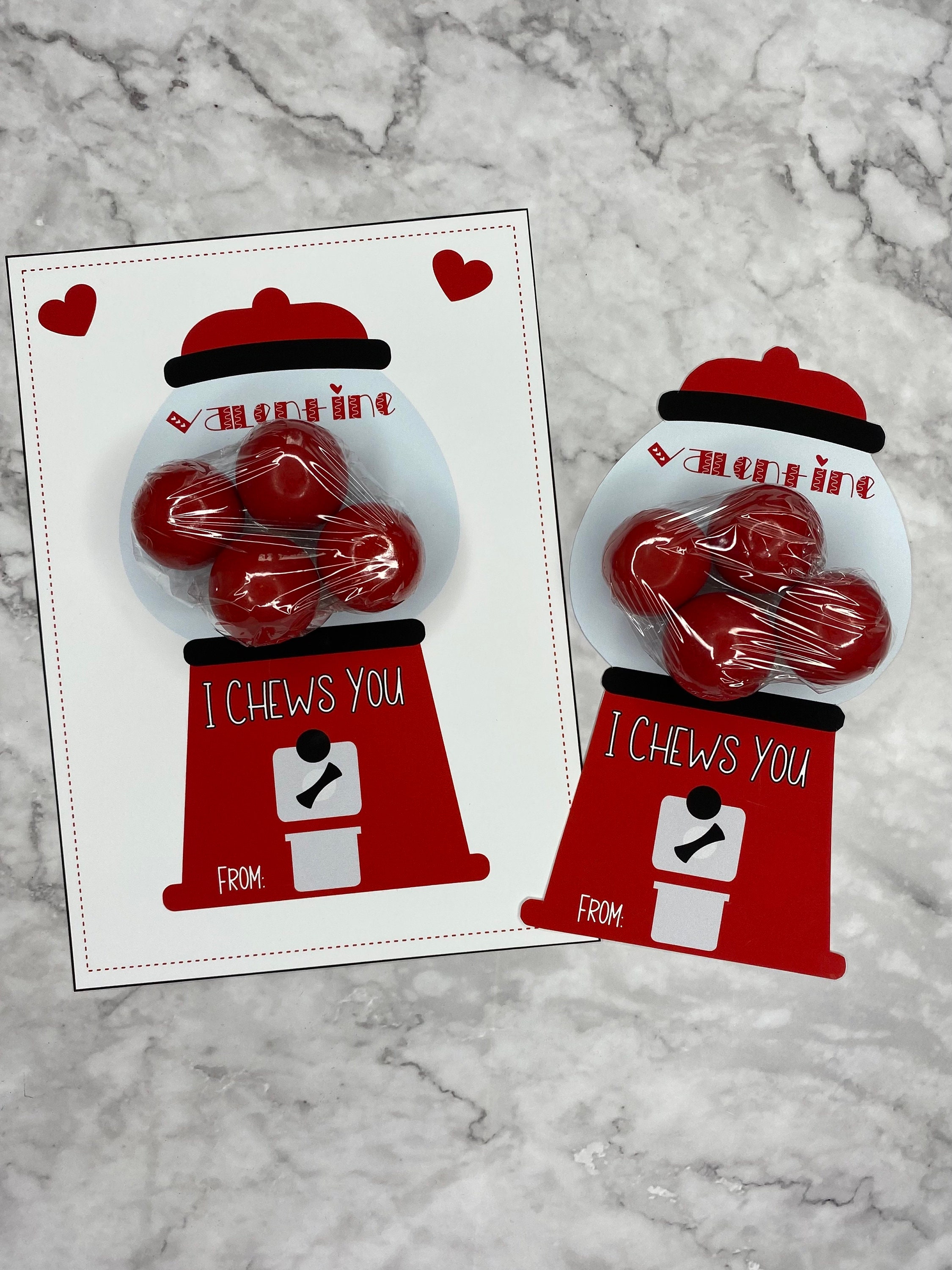 INSTANT DOWNLOAD I Chews You Bubblegum Printable/ Valentine - Etsy