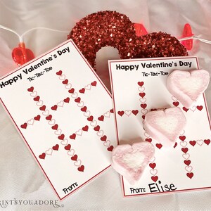 INSTANT DOWNLOAD Valentine's Day Tic Tac Toe Printable/ Valentine Cards ...