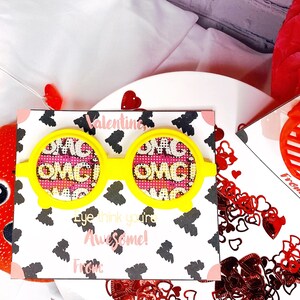 Two Styles Valentine's Day Card Printable/ Sunglasses /eye Think You're ...