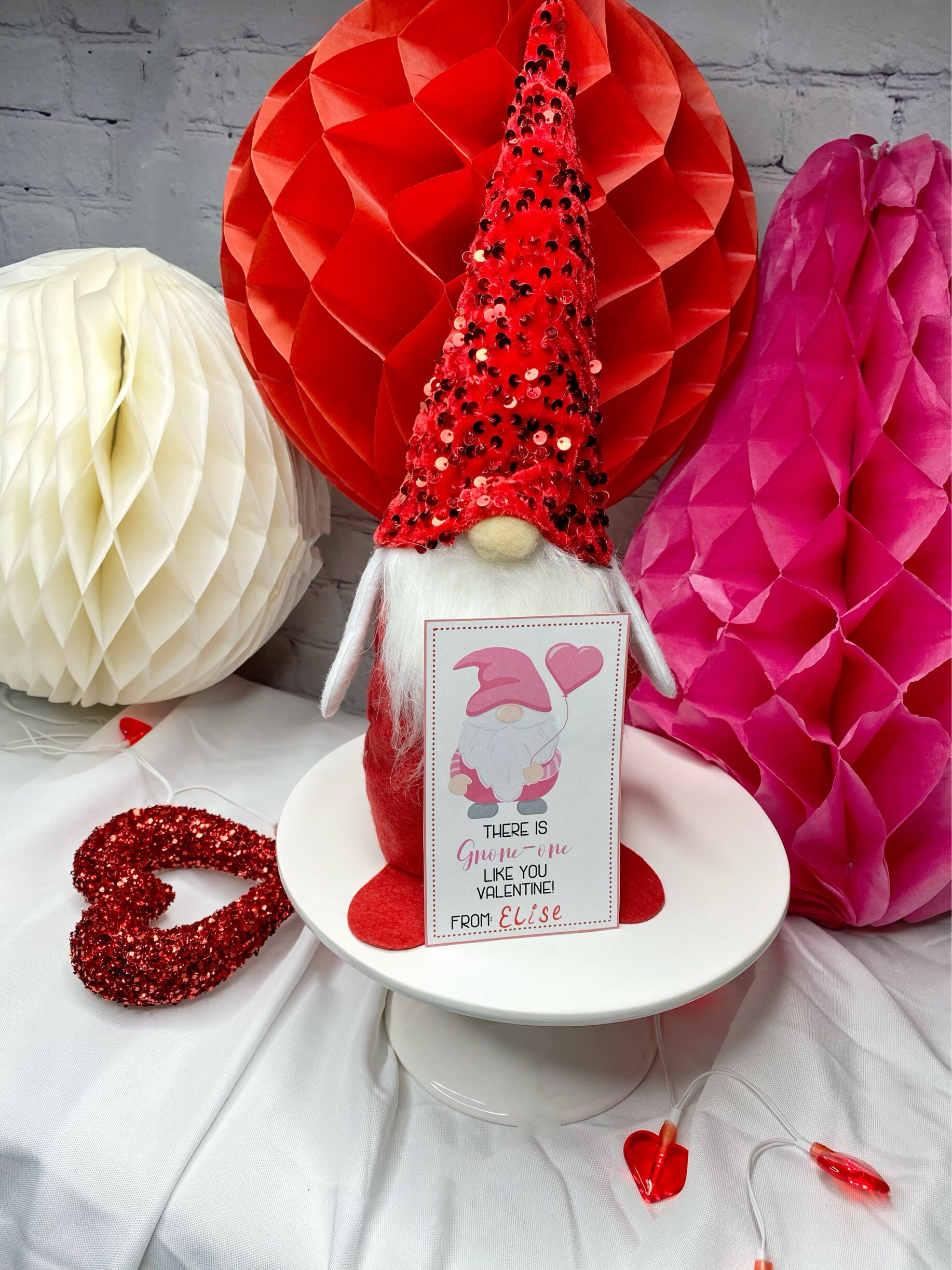 INSTANT DOWNLOAD There's Gnome-one Like You Valentine's Day Printable ...