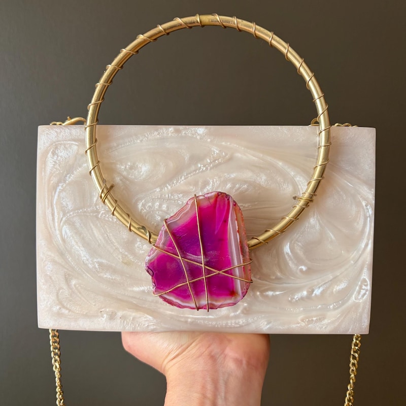 Acrylic Clutch Handle - Etsy