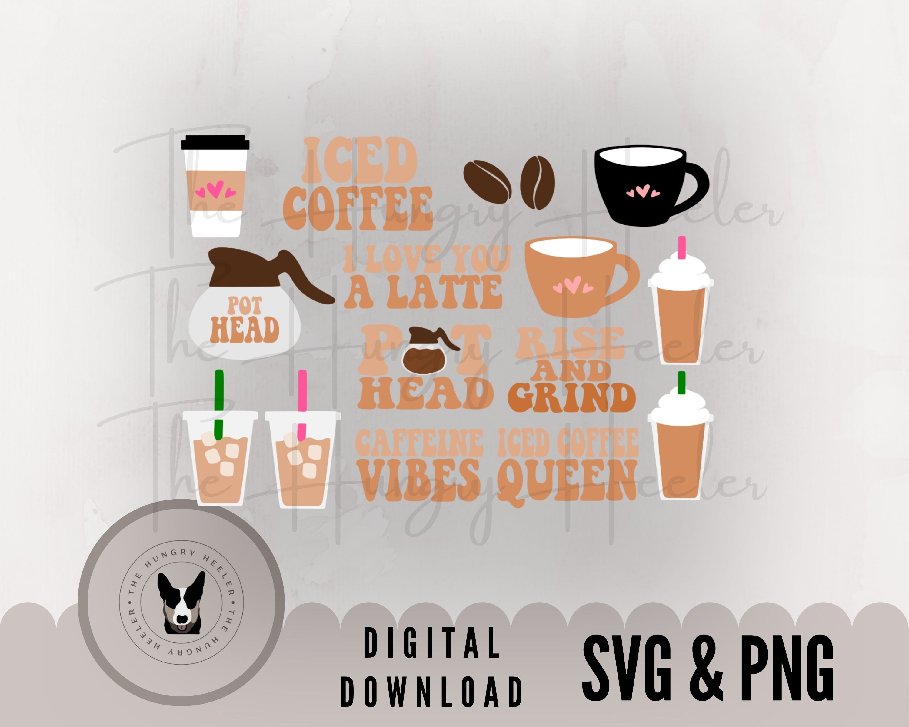 Coffee SVG Bundle Iced Coffee Svg Coffee Clipart Coffee - Etsy