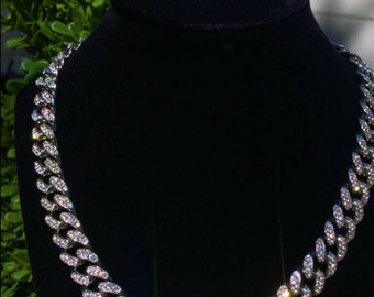 Initial Cuban Link Chain - Etsy