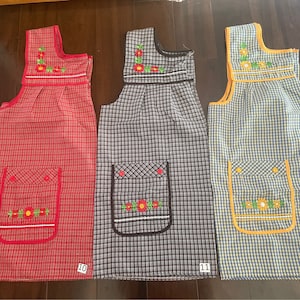 Mexican Apron. Traditional Apron. Apron. Flower Embroidery. Embroidered ...
