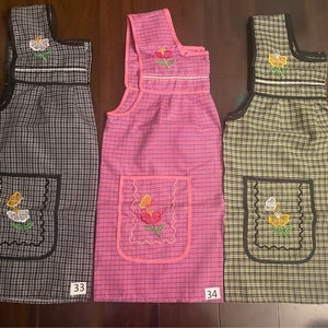 Mexican Apron. Traditional Apron. Mandil. Embroidered Apron. One Size S ...