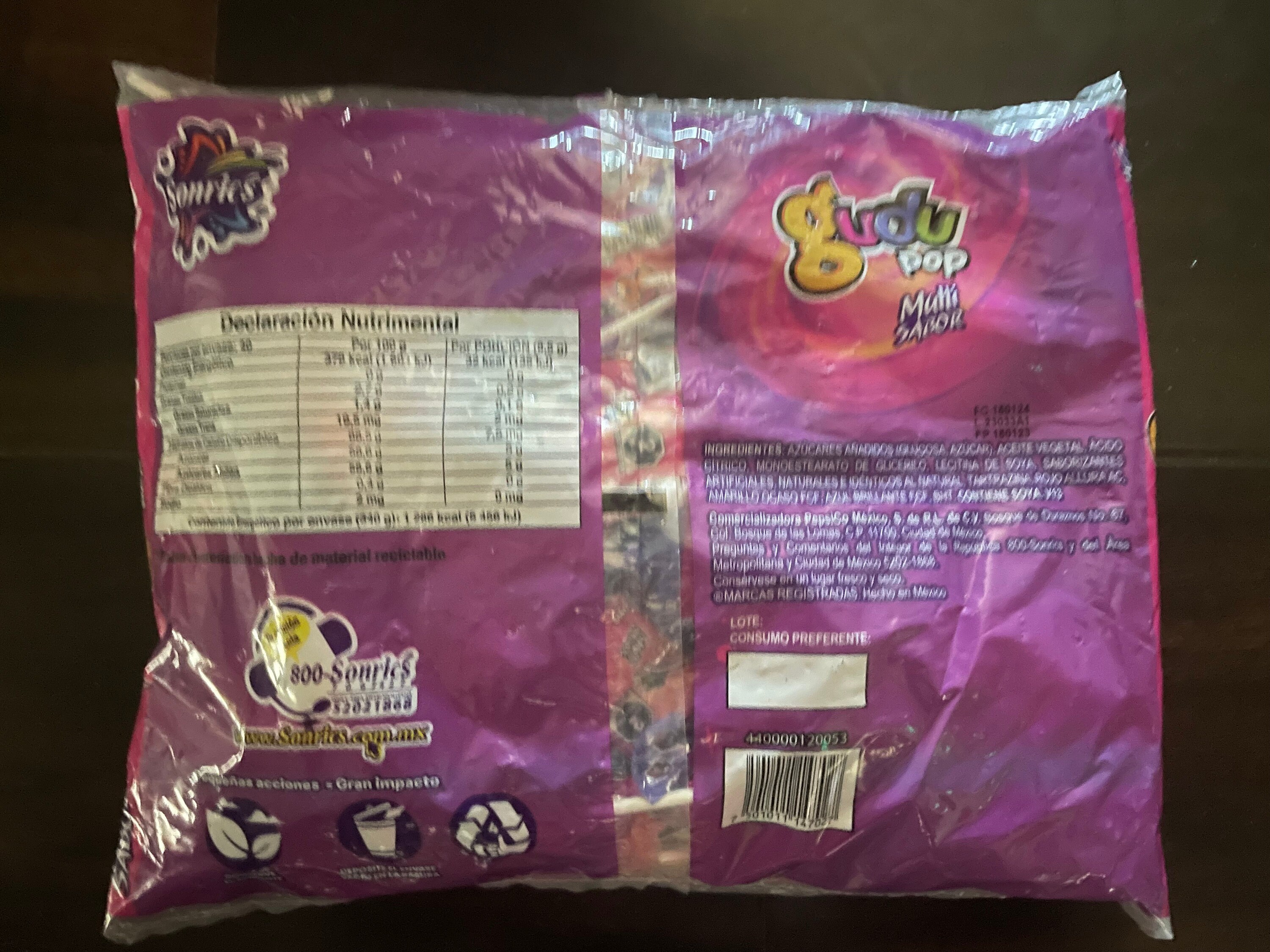 Gudu Pop. Mexican Candy. Tafi Pallets of Various Flavors - Etsy