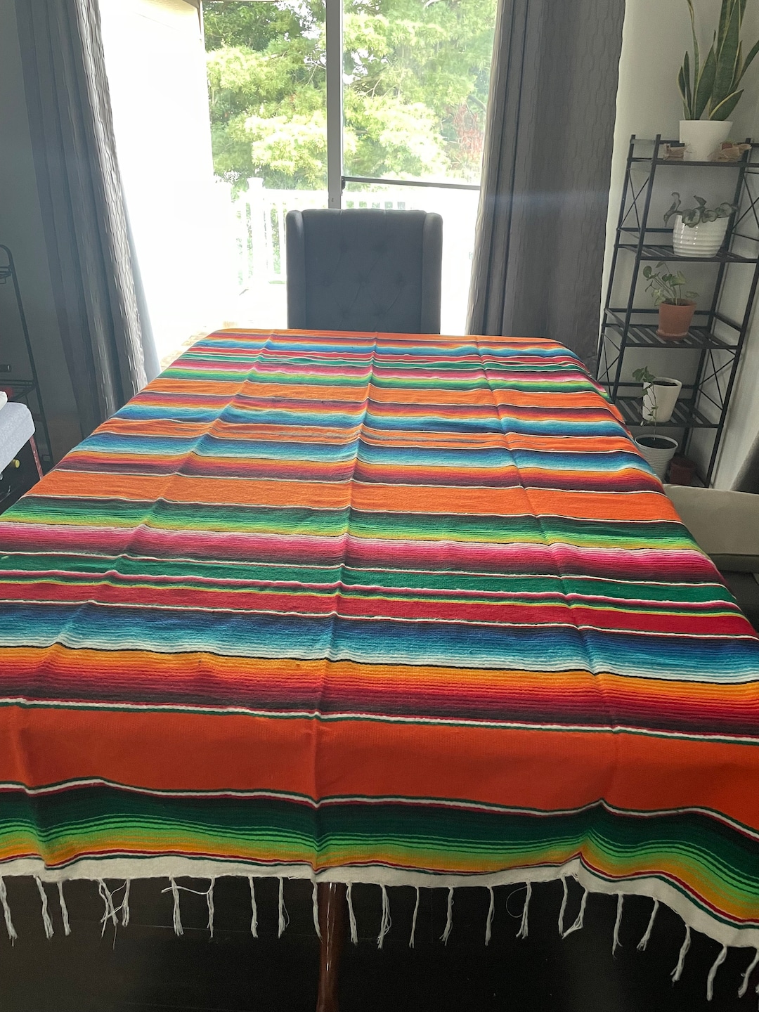 Mexican Sarape Blanket. Sarape Table Cloths. Sarape Beach. Mexican ...