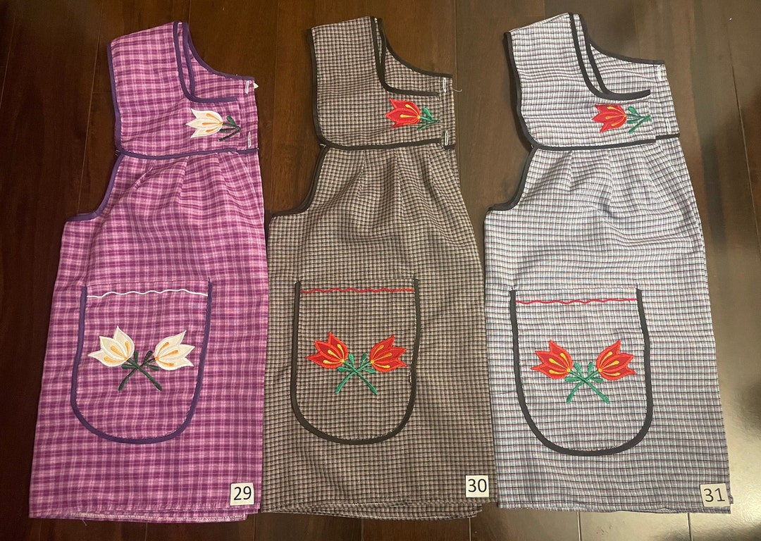Mexican Apron. Traditional Apron. Mandil. Embroidered Apron. One Size S ...