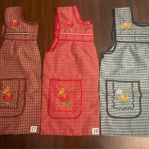 Mexican Apron. Traditional Apron. Mandil. Embroidered Apron. One Size S ...