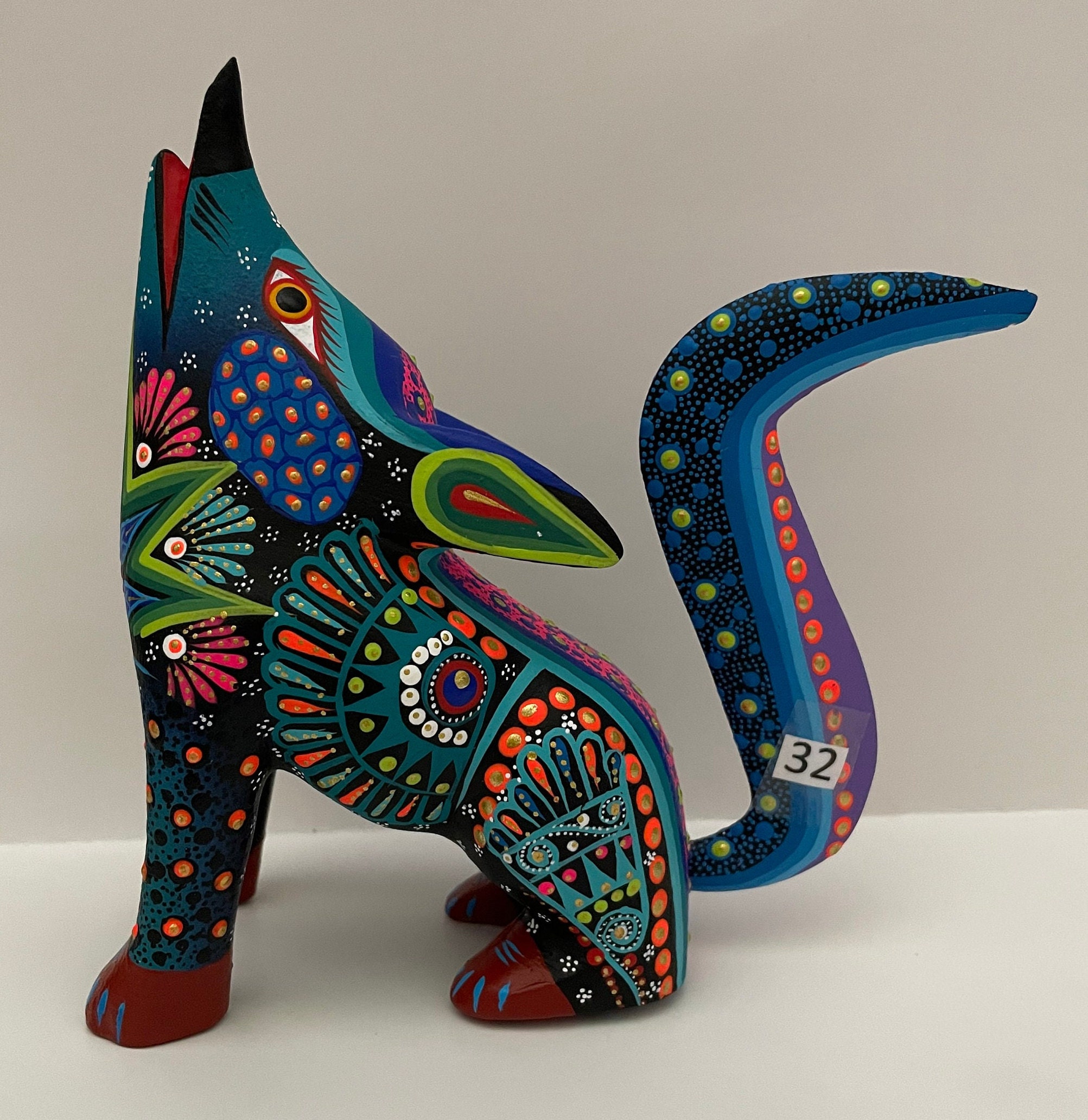 Alebrije of Oaxaca. Dog Fox Alebrije. Mexican Alebrije. - Etsy