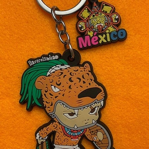 Mexican Keychain. Llavero Mexicano. Colorful Latex Keychain. Mexican ...