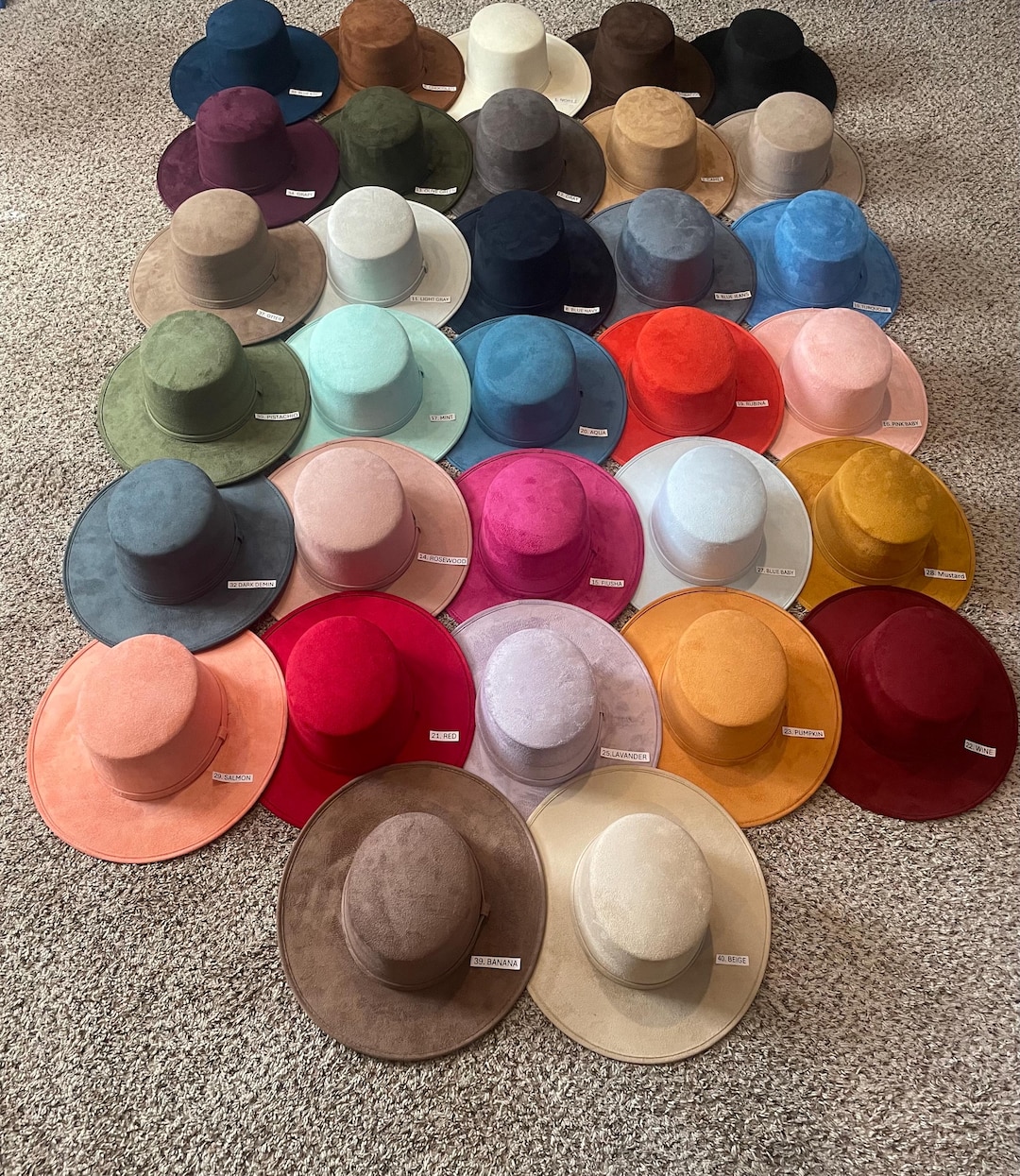 Mexican Hat. XL CORDOBES MODEL. Hat With a Flat Brim. Vegan Suede. - Etsy
