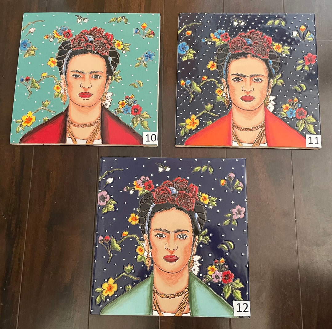 Mexican Tile. 12 X 12 Tile. Hand-painted Tile. Frida Kahlo Tile. - Etsy