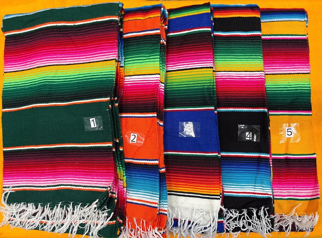 Mexican Sarape Blanket. Sarape Table Cloths. Sarape Beach. Mexican ...