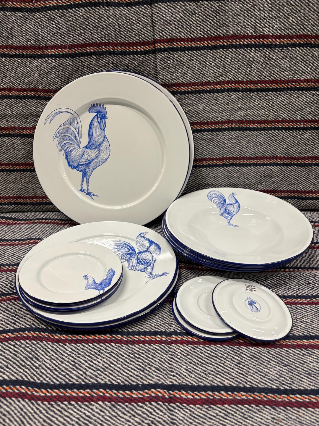 Mexican Peltre. Mexican DINNERWARE Set for 4 People With 20 Pieces ...