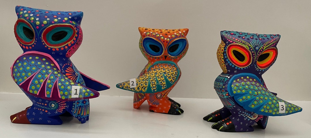 Alebrije of Oaxaca. Owl Alebrije. Mexican Alebrije. Handmade. Home ...