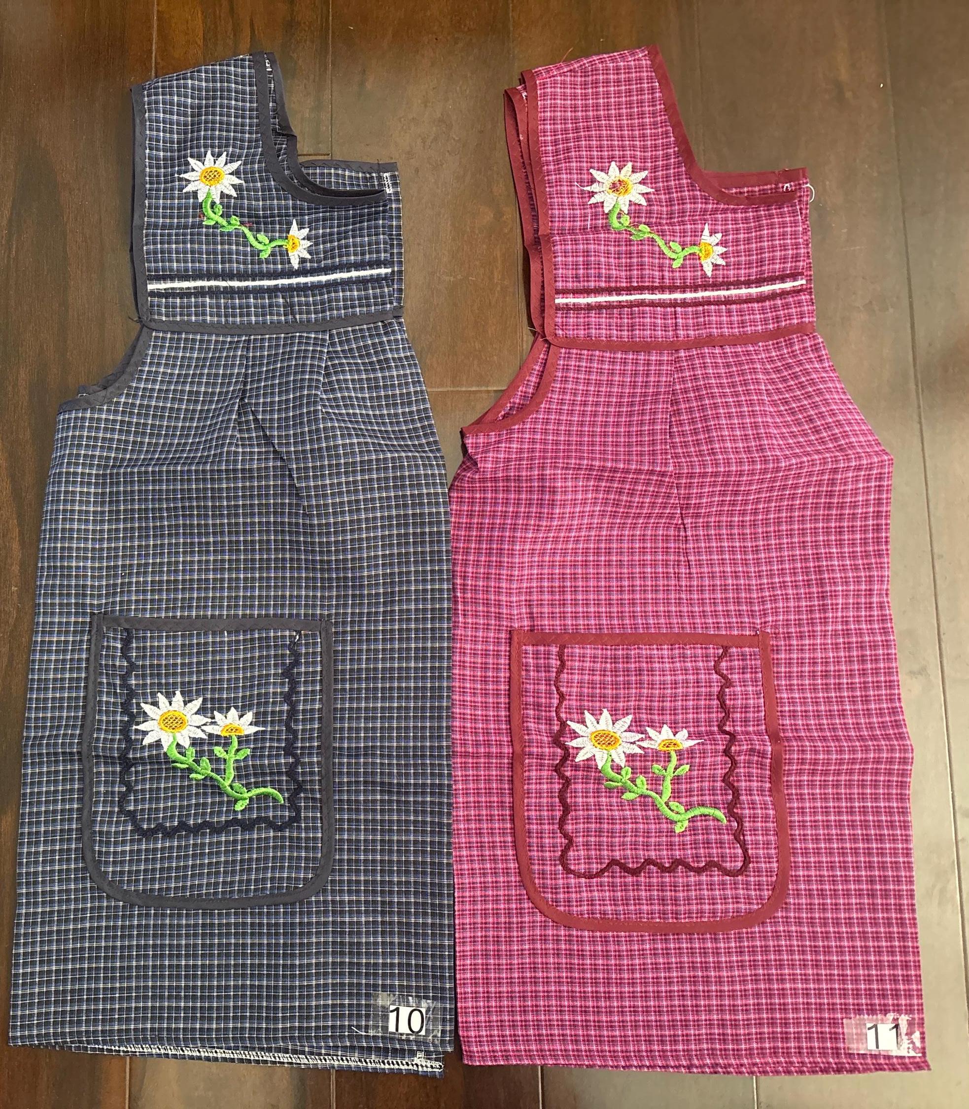 Mexican Apron. Traditional Mandil. Embroidered Polyester Apron. Size S ...