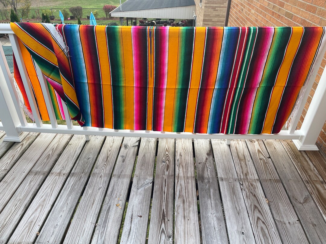 Mexican Sarape Blanket. Sarape Table Cloths. Sarape Beach. Big - Etsy