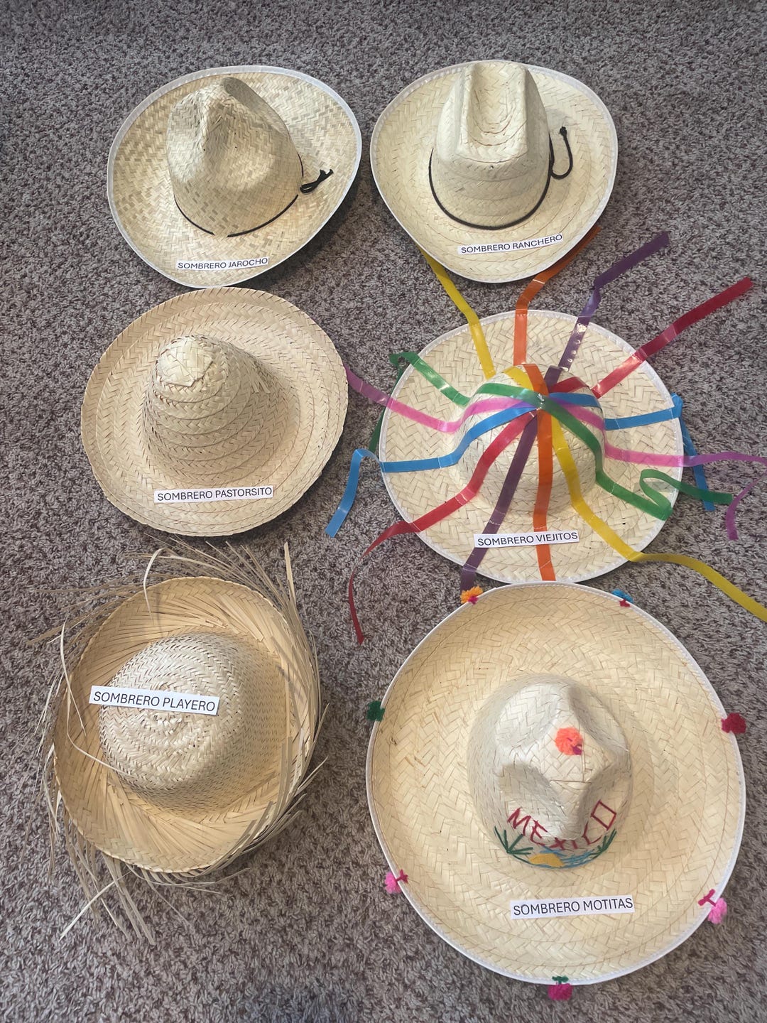 Mexican Hats. Dance of the Old Men. Cowboy Hat. Veracruz Hat. Pastor ...