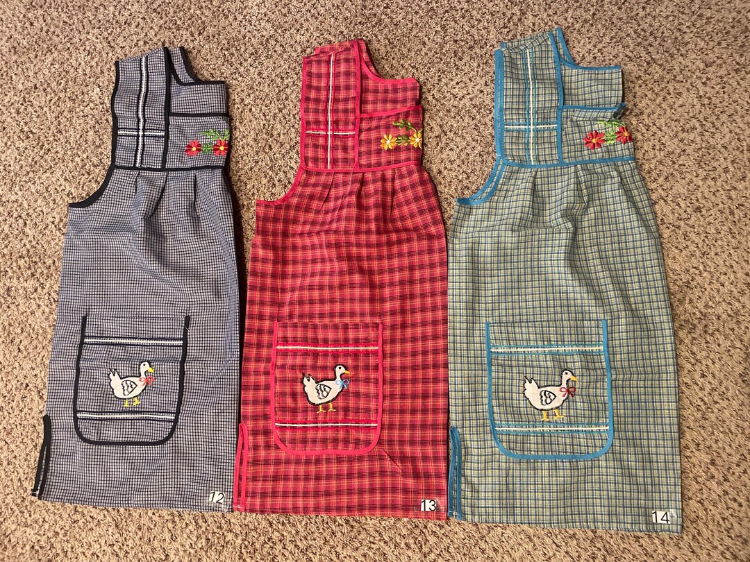 Mexican Apron. Traditional Apron. Mandil. Embroidered Apron. Size XL ...