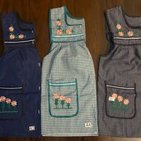 Mexican Style Check Apron: Lightweight Poly Cotton With Pockets - Etsy