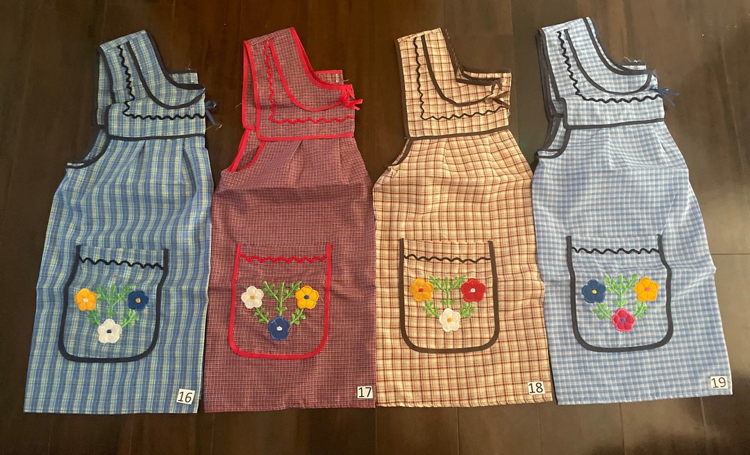 Mexican Apron. Traditional Apron.. Mandil. Casaca. Embroidered Apron ...