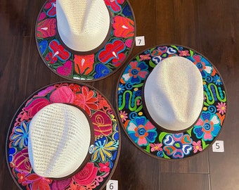 Mexican Embroidered Hat - Etsy