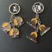 Mexican Keychain. Llavero De Mexico. Keychain With Triple Metal Figure ...