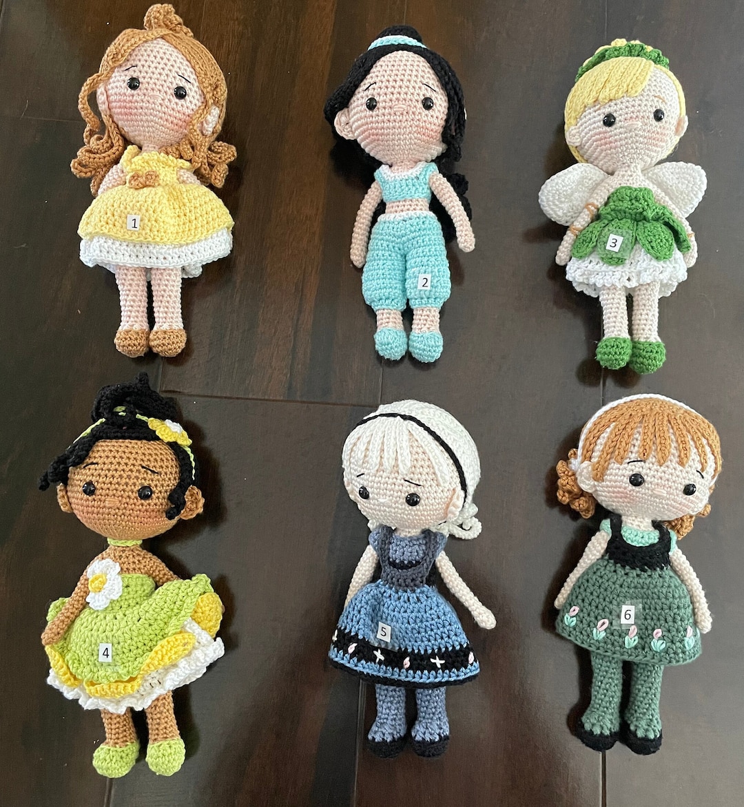 Princes Crochet Doll. Hand-crocheted Doll. Crochet Decorations. Crochet ...