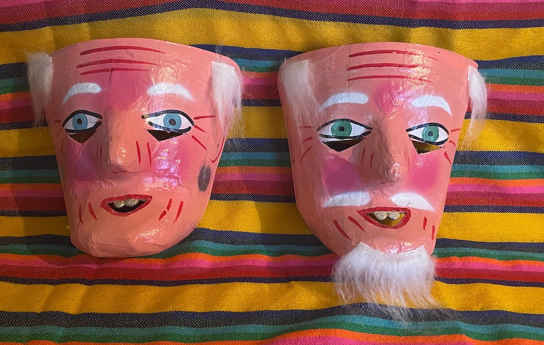 Mask of the Old Men Old Women of Michoacan. Michoacan Craft. - Etsy