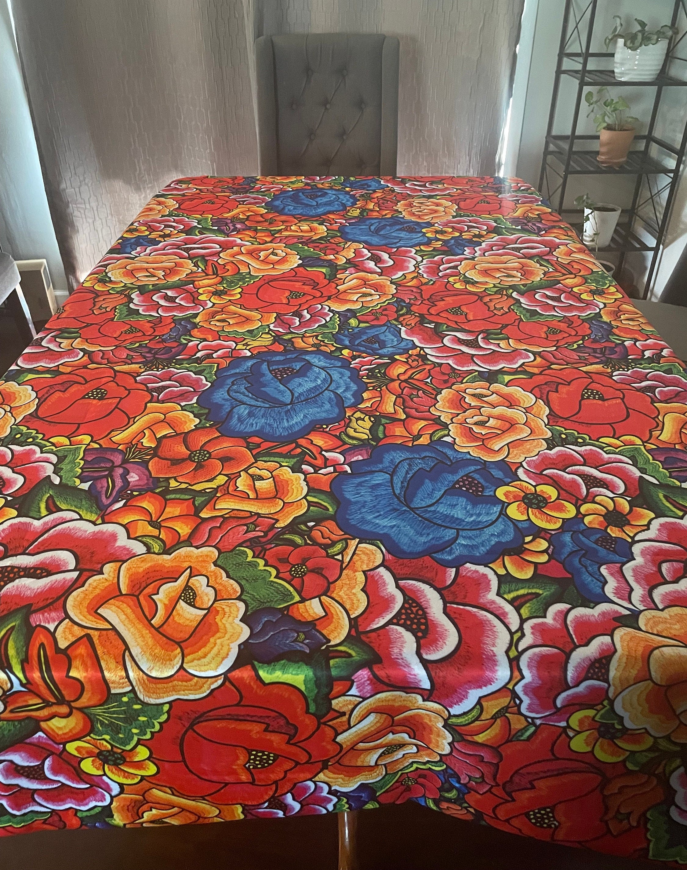 Mexican Fabric for Decoration Tablecloths Table Runner. - Etsy