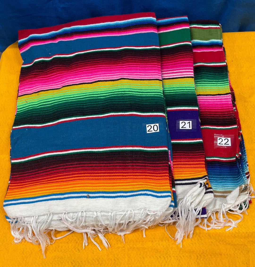 Mexican Sarape Blanket. Sarape Table Cloths. Sarape Beach. Big Mexican ...