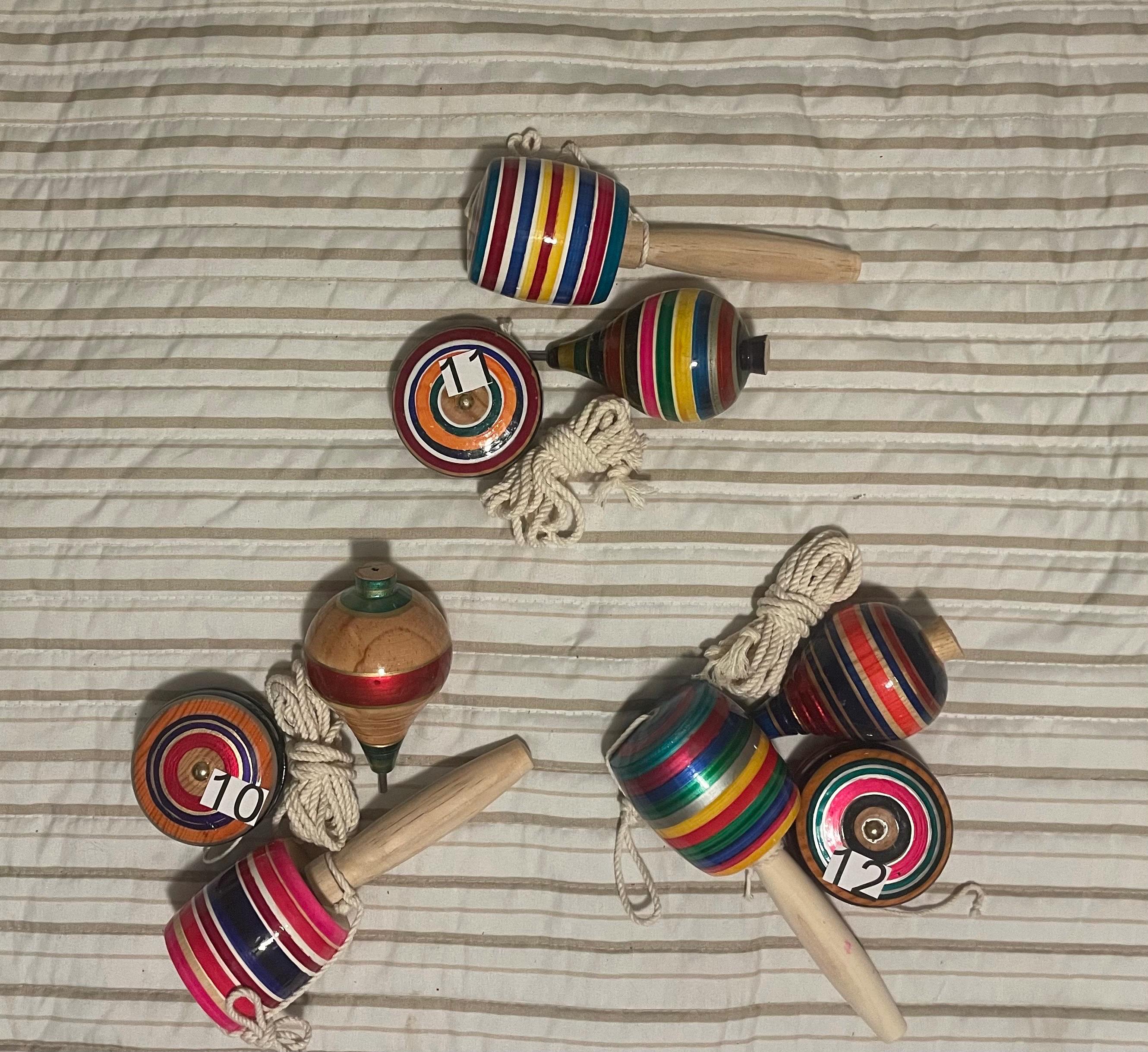 3 Mexican Toys. Wooden Toys. Balero, Spinning Top, Yo-yo or Take 2 ...