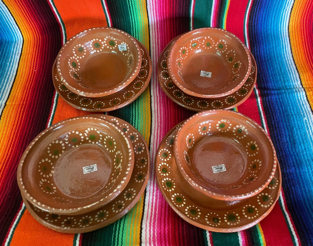 Set of 2 Pozole Plate. 6 Pozole Plate and 8 Flat - Etsy