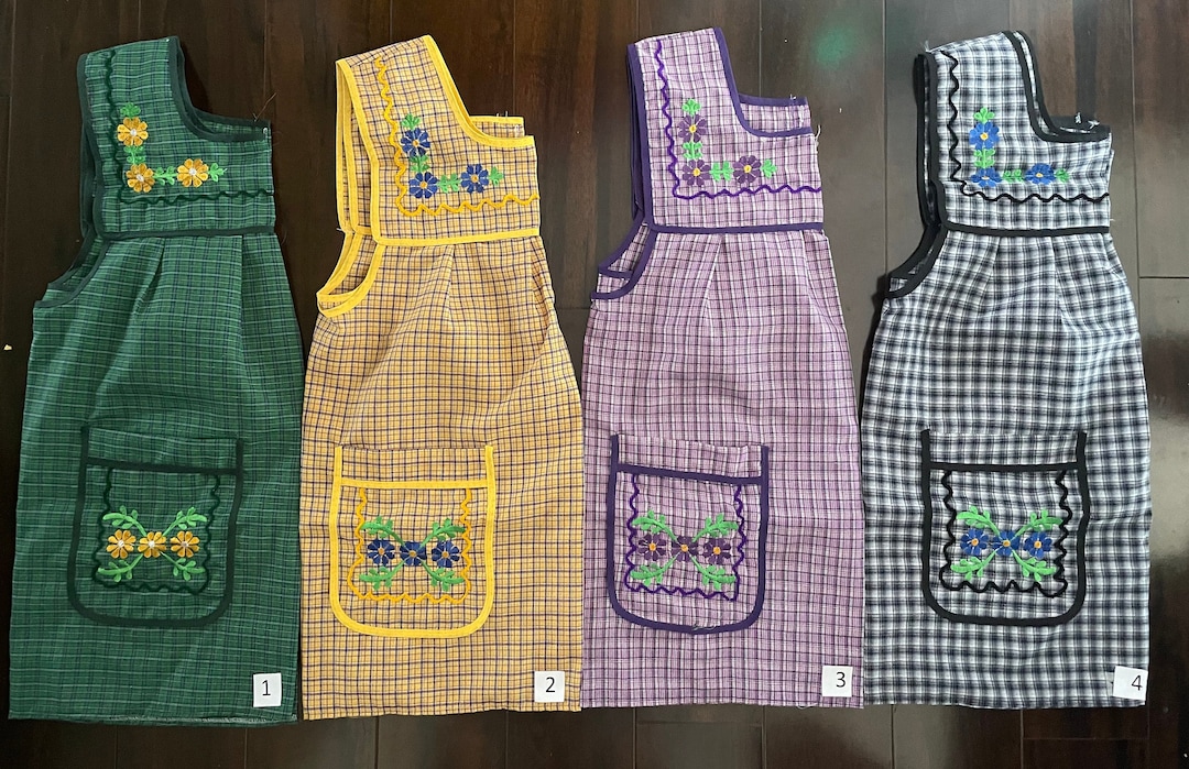 Mexican Apron. Traditional Apron. Mandil. Embroidered Apron. - Etsy
