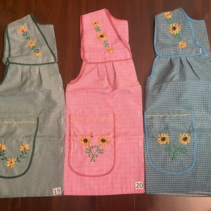 Mexican Apron. Traditional Apron. Mandil. Embroidered Apron. One Size S ...