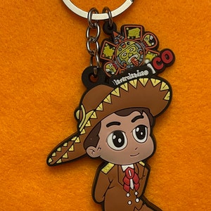 Mexican Keychain. Llavero Mexicano. Colorful Latex Keychain. Mexican ...