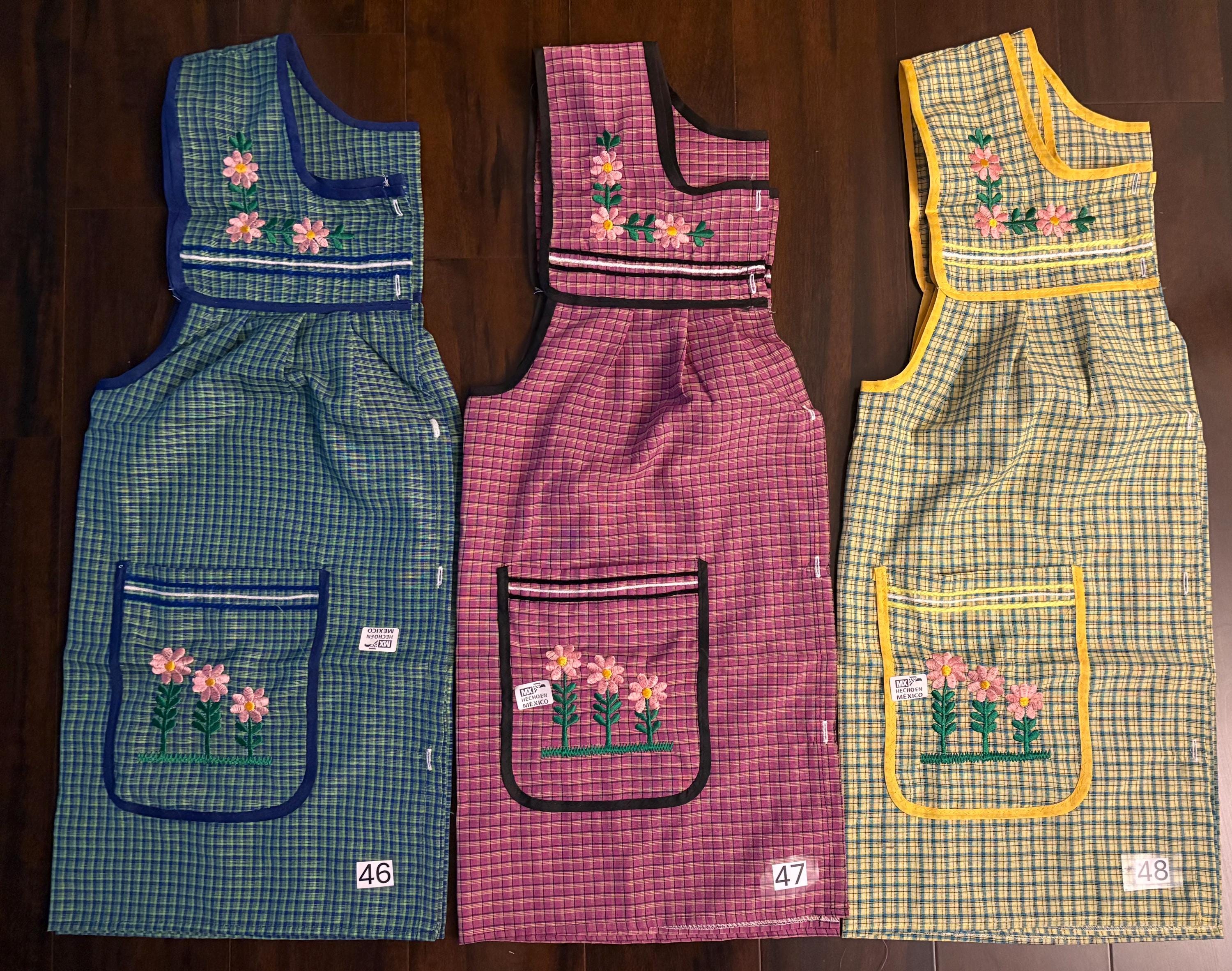 Mexican Apron. Traditional Mandil. Embroidered Apron. Size S and M - Etsy