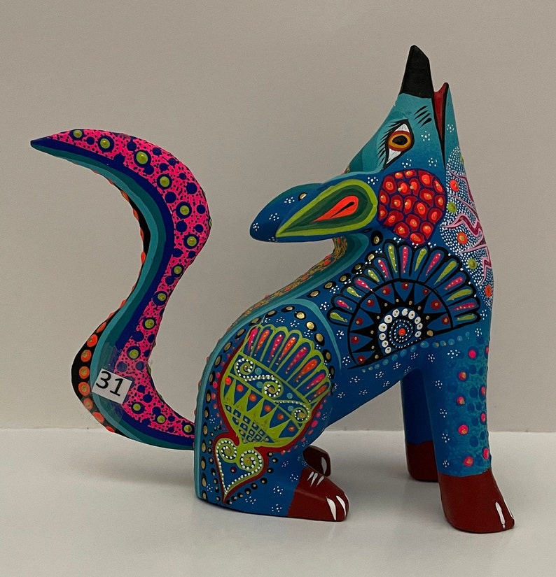 Alebrije of Oaxaca. Dog Fox Alebrije. Mexican Alebrije. - Etsy