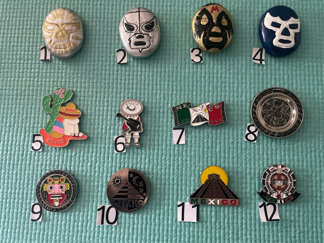Mexican Magnets. Handmade Magnets. Traditional Mexican Figures. - Etsy