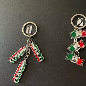 Mexican Keychain. Llavero De Mexico. Keychain With Triple Metal Figure ...