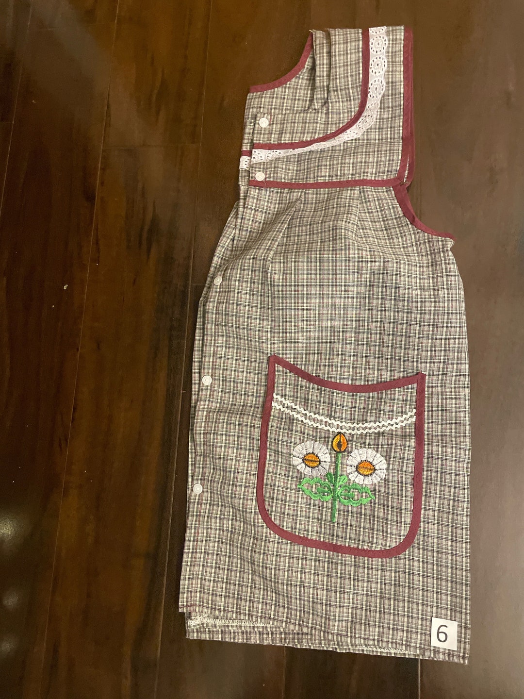 Mexican Apron. Traditional Apron. Mandil.. Embroidered Apron. One Size ...