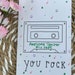 You Rock Card / Awesome Teacher Card / Teacher Appreciation Card ...