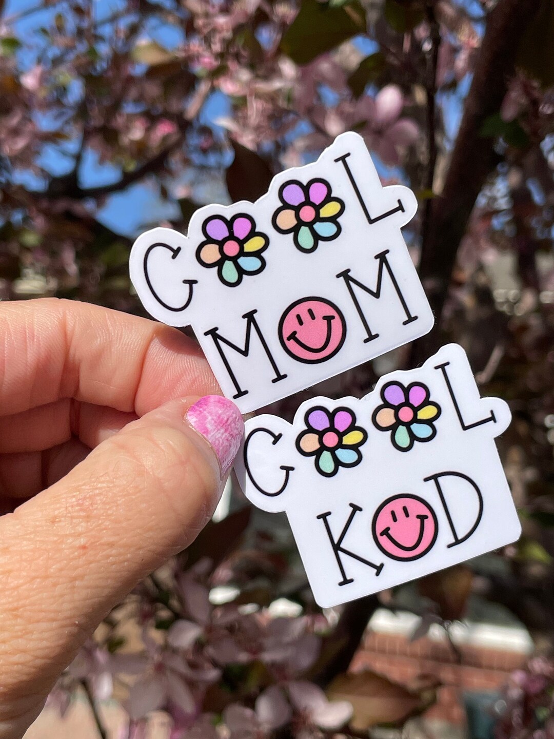 Cool Mom and Cool Kid Sticker Set / Matching Stickers / Boho Sticker ...