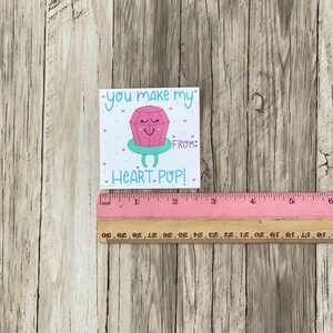 Ring Pop Valentines: You Make My Heart Pop, Printable Cards (digital ...